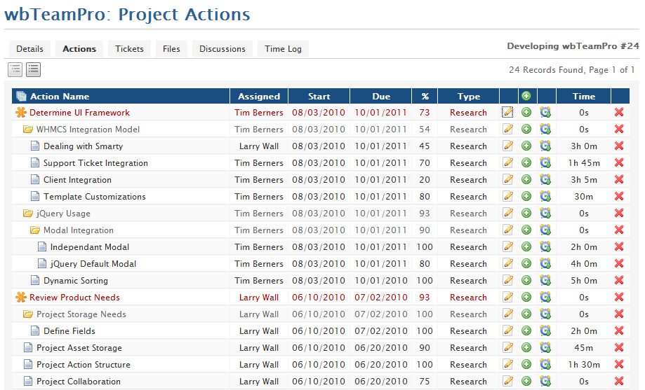 WHMCS Project Management Software - wbTeamPro
